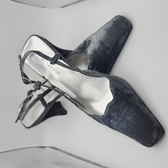 Metaphor | Shoes | Vintage Metaphor Size 85 Pewter Dawn Heeled Dress ...